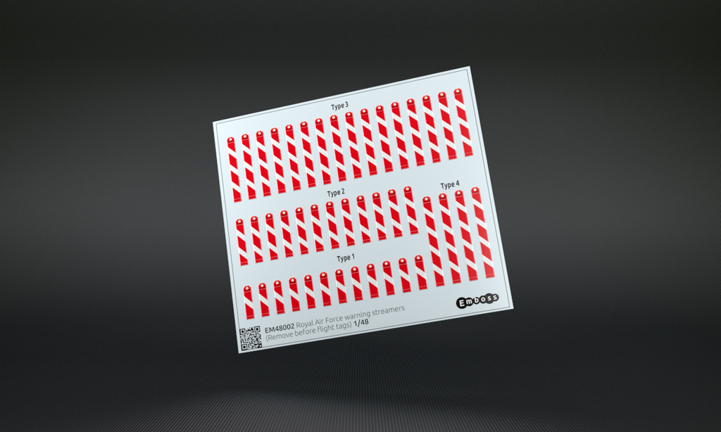 Two-sided Royal Air Force warning streamers 1/48 – HOBBYColours